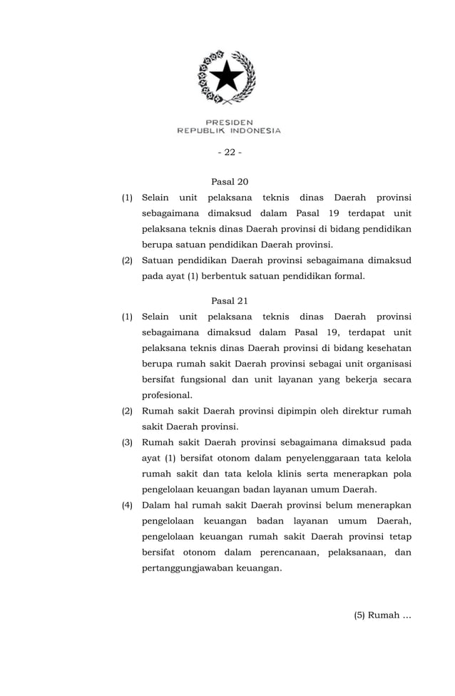 Pp nomor 18 tahun 2016 perangkat daerah | PDF