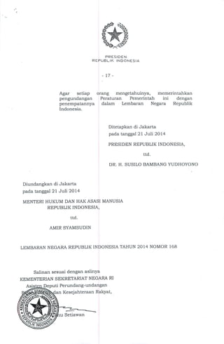 UU No. 6 Tahun 2004 | PDF