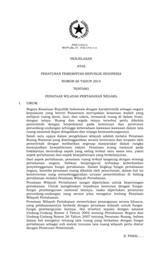 Pp Nomor 68 Tahun 2014 Penataan Wilayah Pertahanan Negara Pdf
