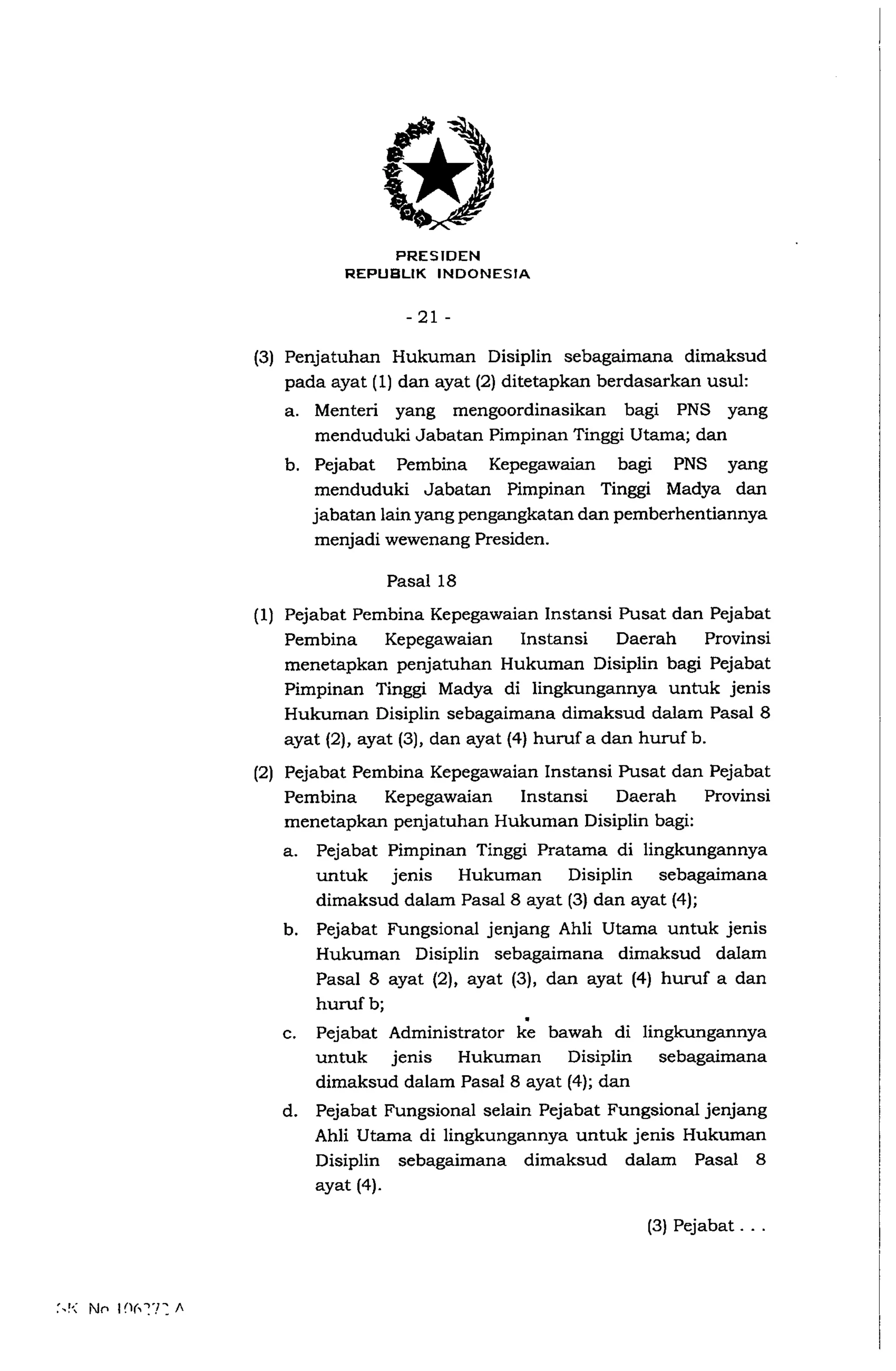 Pp nomor 94 tahun 2021 disiplin pegawai negeri | PDF
