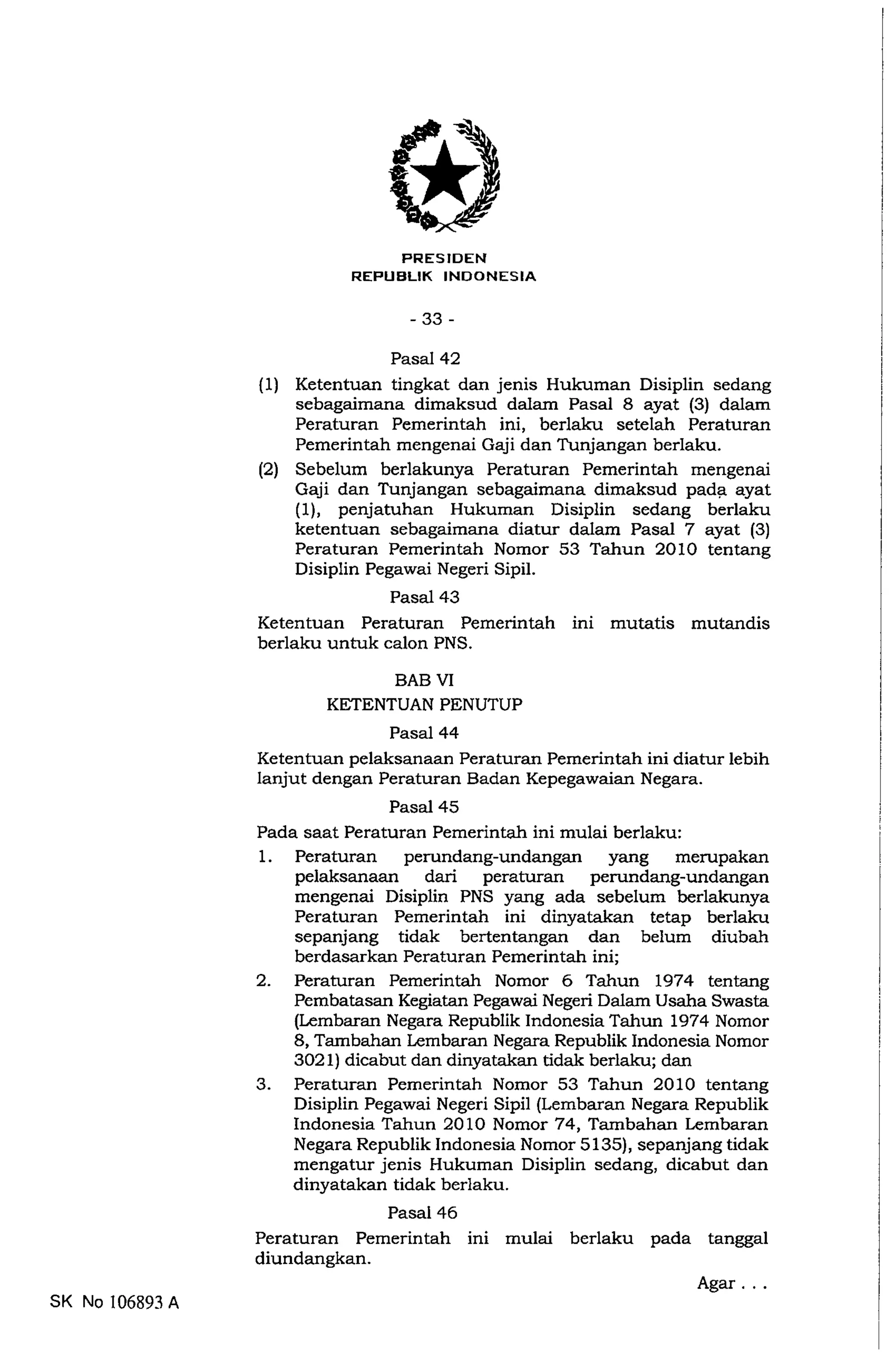 Pp nomor 94 tahun 2021 disiplin pegawai negeri | PDF