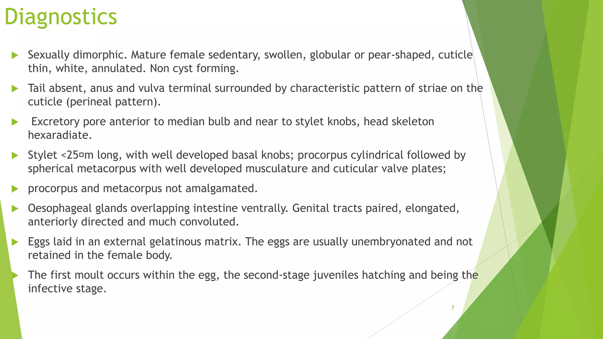 Plant parasitic nematodes economically important Genera. | PPTX