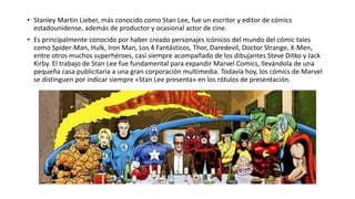la vida de stan lee | PPTX