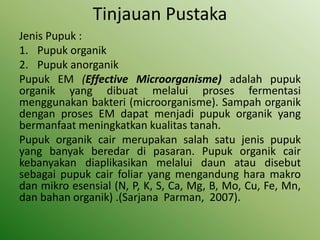 Ppoc (pestisida dan pupuk organik cair) | PPTX