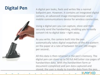DIGITAL PEN AND PAPER SOLUTION | PPS