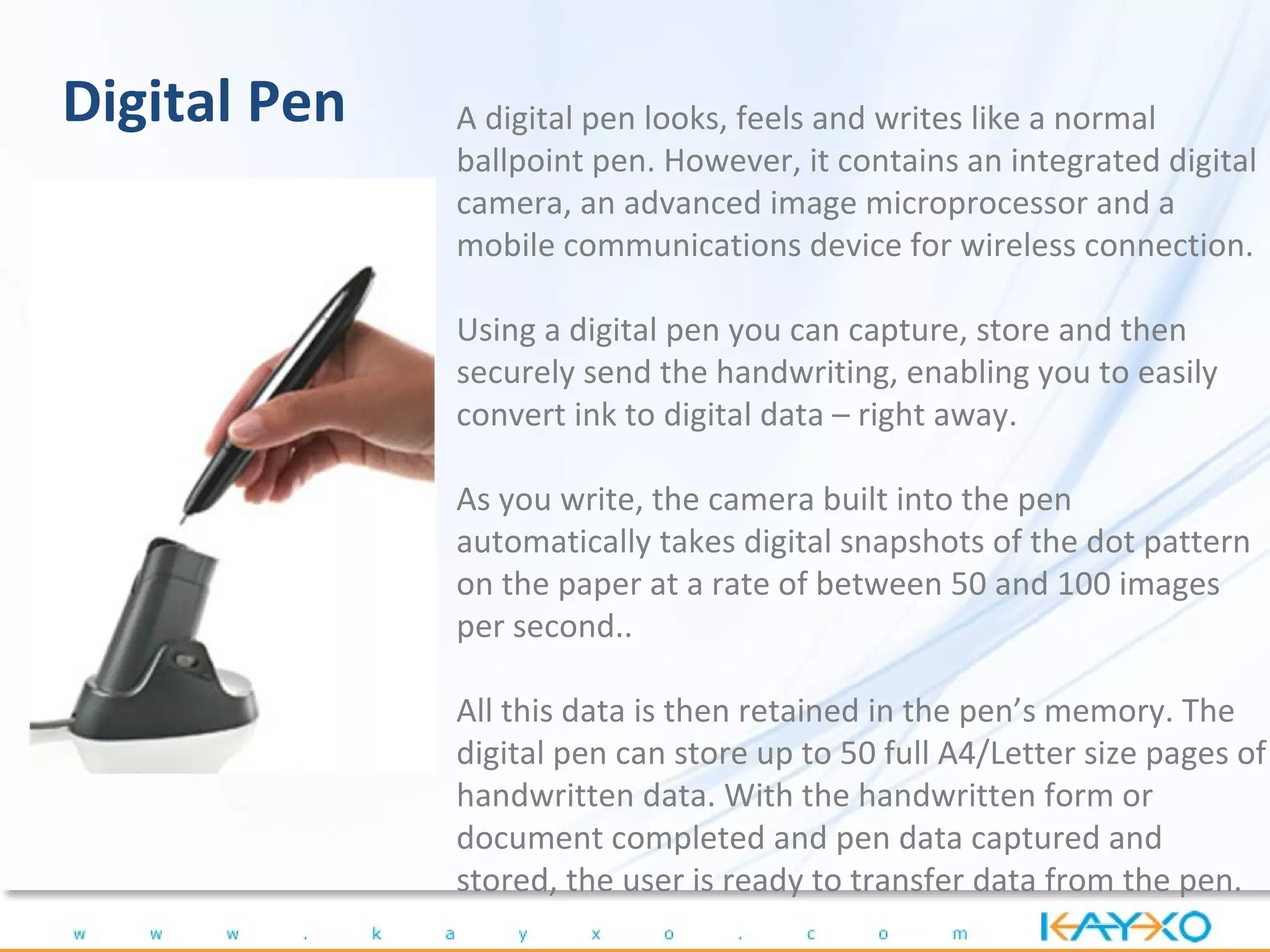 DIGITAL PEN AND PAPER SOLUTION | PPS