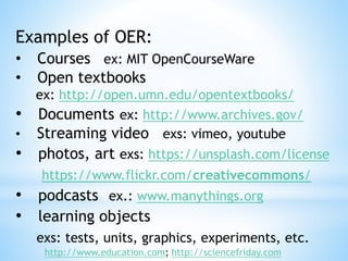 Open Educational Resources: Benefits & Challenges | PPTX | Education