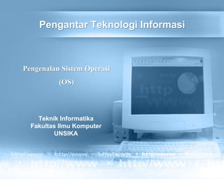 Materi Pengantar Teknologi Informasi Pertemuan Ke-9 | PPT