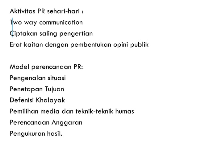 power point pengantar public relation pada jurusan ilmu komunikasi | PPT