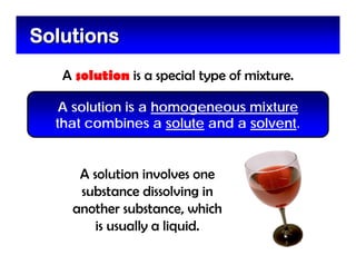 Ppoint Solutions&Mixtures | PDF