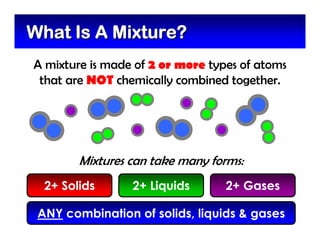 Mixtures & Solutions PPT | PDF