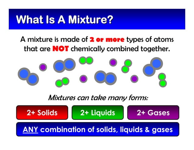 Mixtures & Solutions PPT | PDF