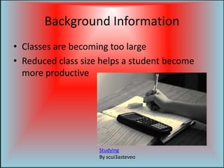 Class Size Reduction | PPTX | Homework and Study | Education