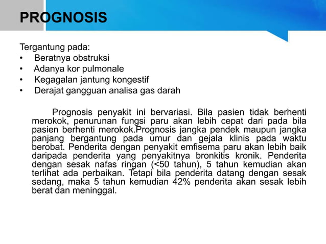Asuhan keperawatan penyakit paru obstruktif kronik | PPTX