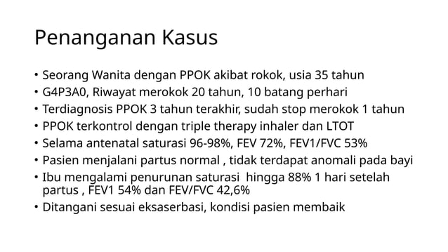 penanganan PPOK pada kehamilan ppok.pptx