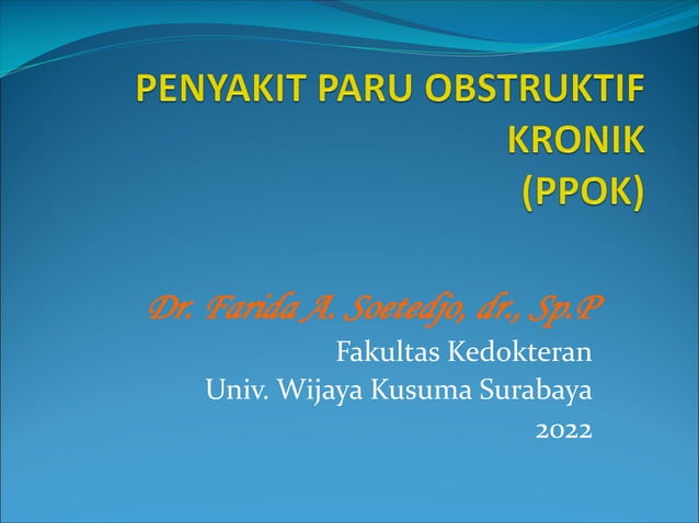 PPOK | PDF
