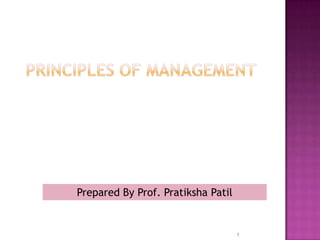 Principles of management | PPT