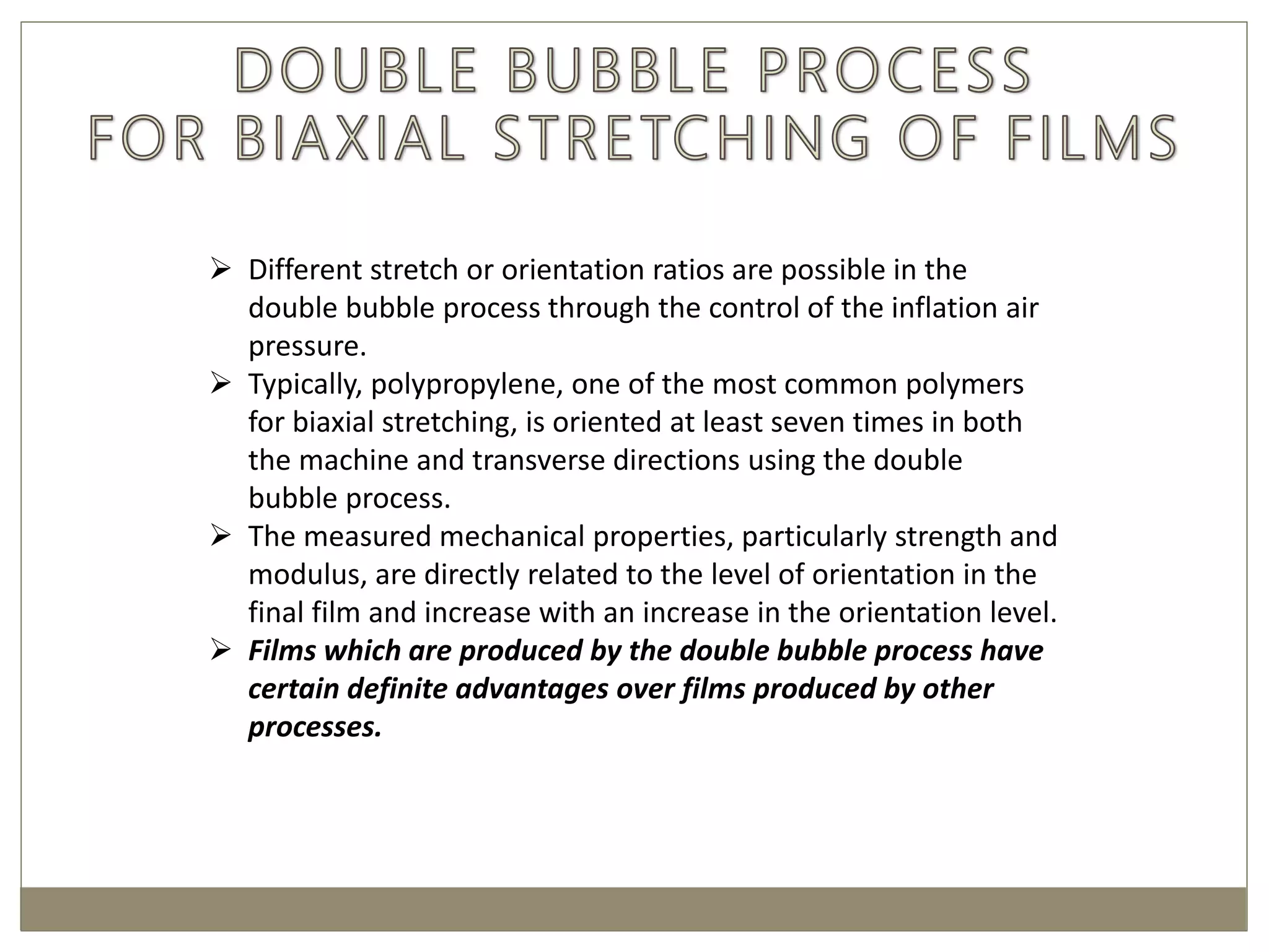 Bi-axially oriented Poly polypropylene films | PPTX