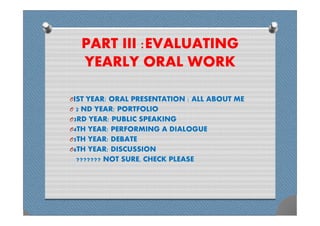 Oral exams | PDF
