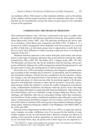 Dispute or Mediator? : The Selection and Effectiveness of Conflict ...