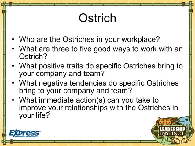 P:\Power Point Presentations\Leadership Instinct | PPT