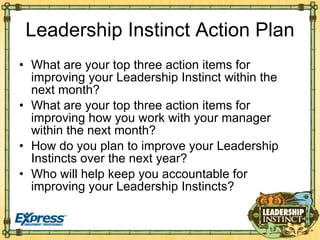 P:\Power Point Presentations\Leadership Instinct | PPT