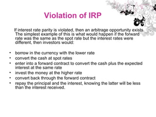 Interest Rate Parity and Purchasing Power Parity | PPT