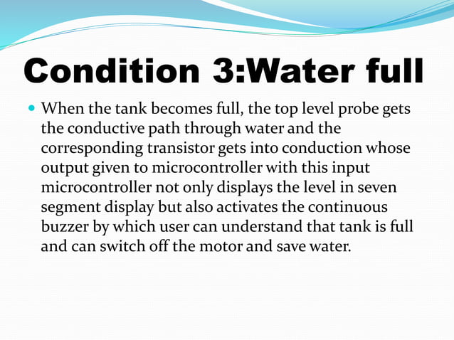 Ppt on water level indicator | PPTX | Technology & Computing