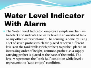 Ppt on water level indicator | PPTX
