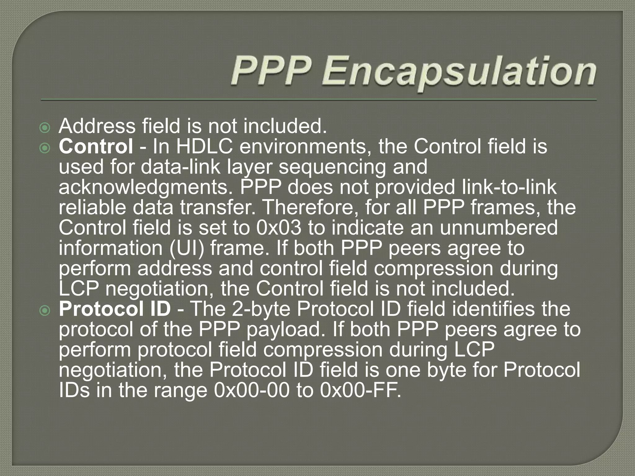 PPP (Point to Point Protocol) | PPTX