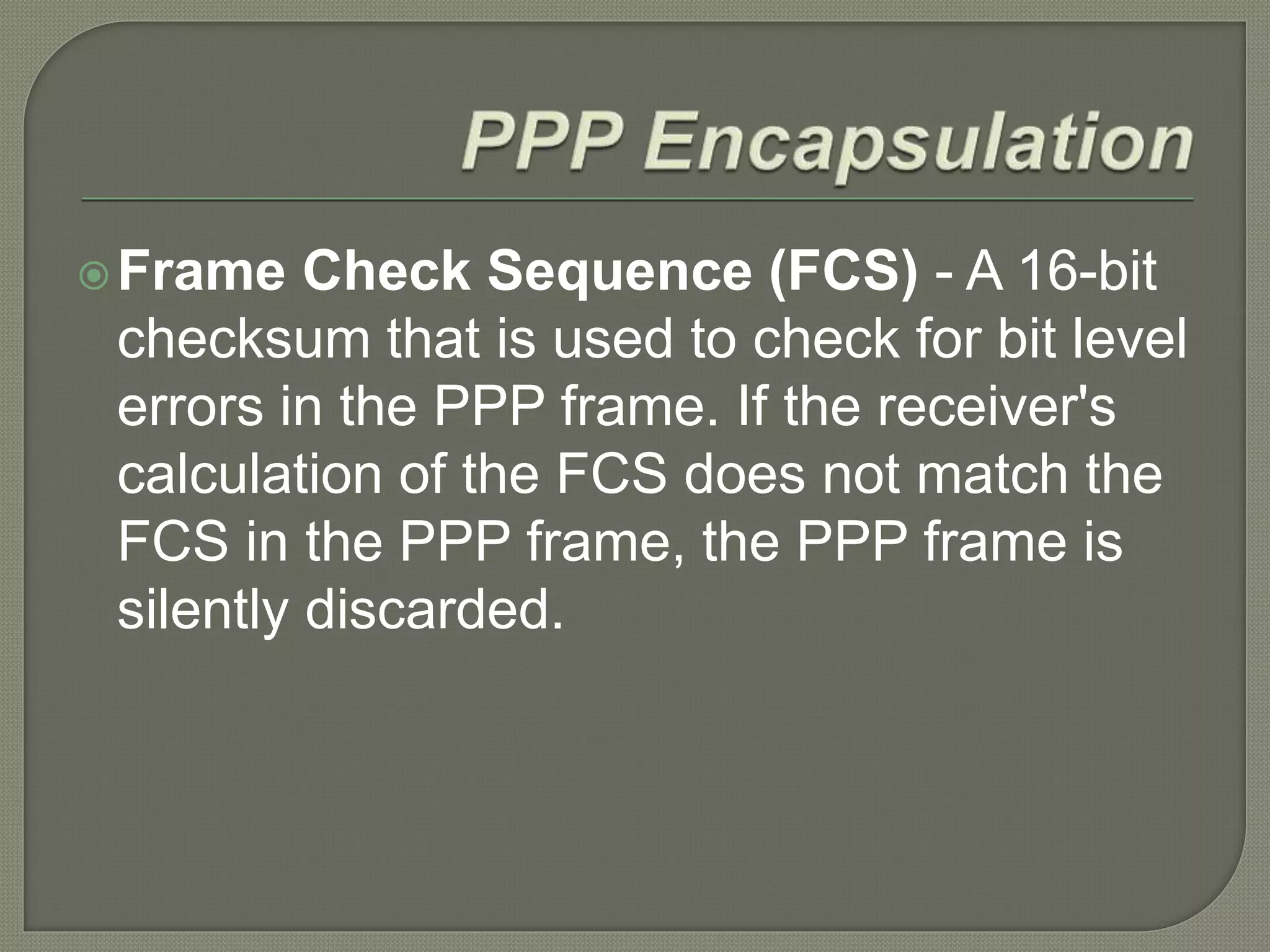 PPP (Point to Point Protocol) | PPTX