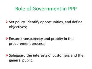 Public Private Partnership | PDF