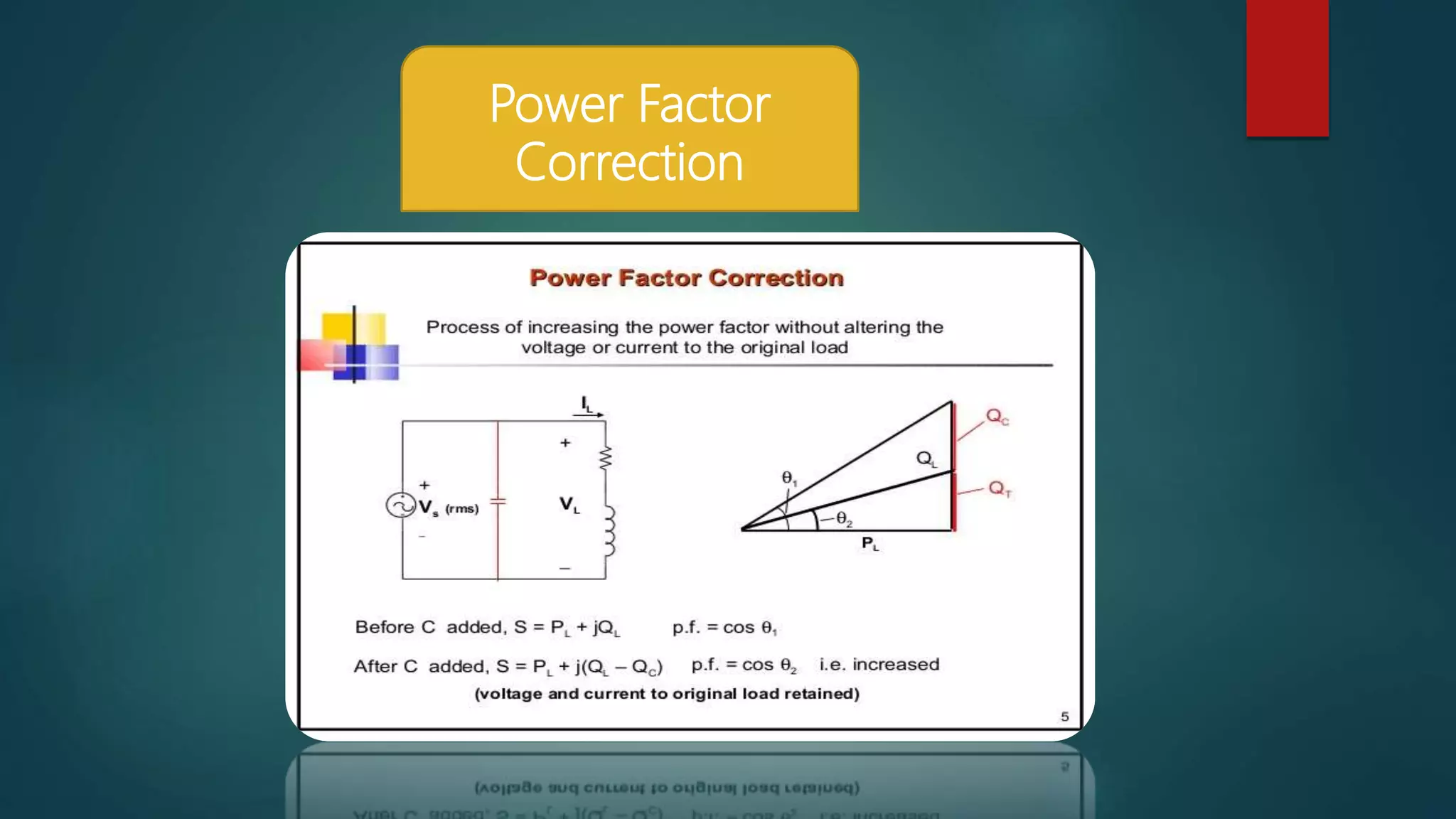 Power factor improvement using Matlab | PPT