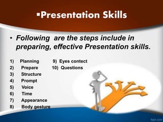 Presentation skills | PPT