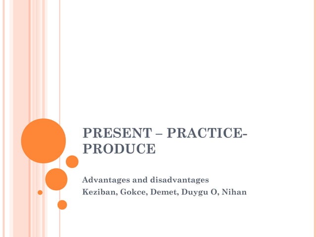 Advantages and disadvantages of presentation methods in EFL | PPT