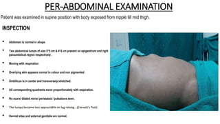 ABDOMINAL LUMP | PPTX