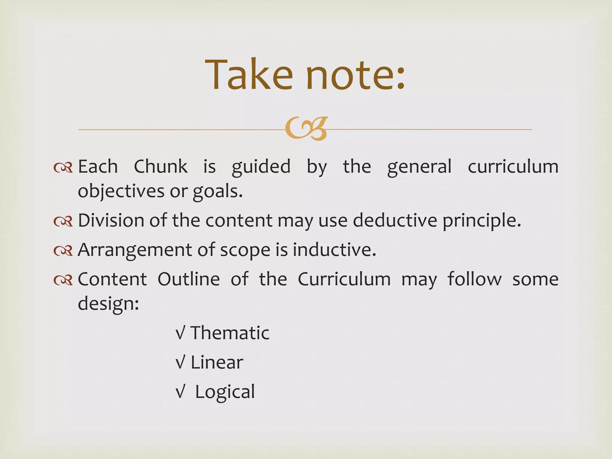 Dimensions and Principles of Curriculum Design | PPTX
