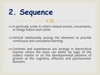 Dimensions and Principles of Curriculum Design | PPTX