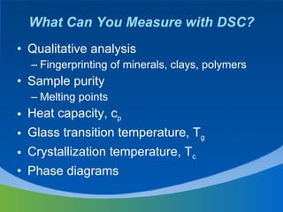 Ppp Dsc 1 Thermal Analysis Fundamentals Of Analysis | PPT