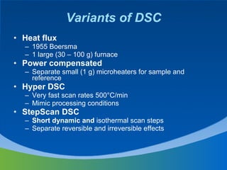 Ppp Dsc 1 Thermal Analysis Fundamentals Of Analysis | PPT