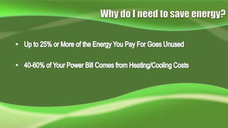 Energy saving presentation | PPTX