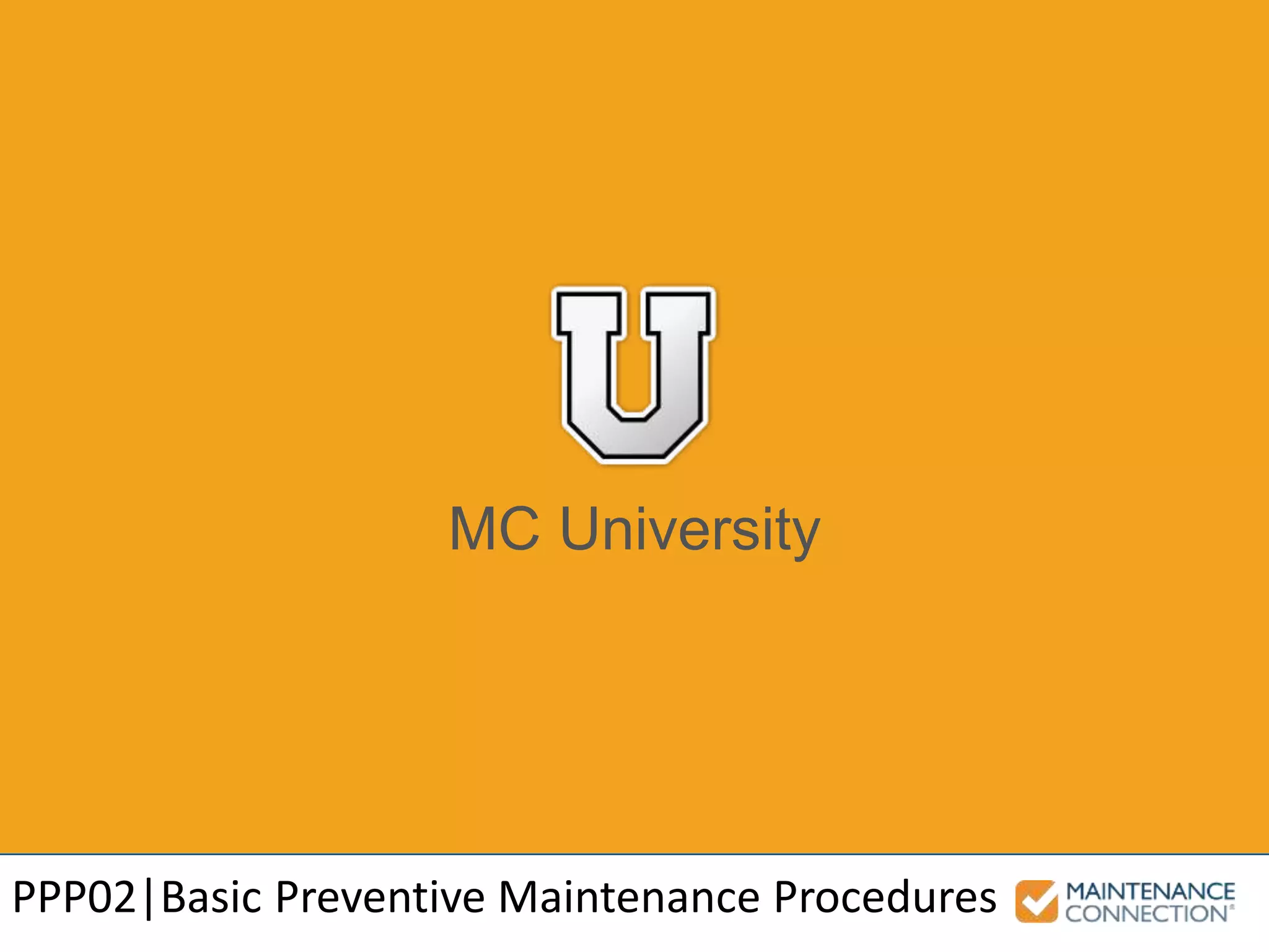 PPP02 | Basic Preventive Maintenance Procedures (MCUI) | PPTX
