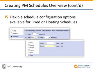 PPP05 - Creating Preventive Maintenance Schedules (MCU) | PPTX