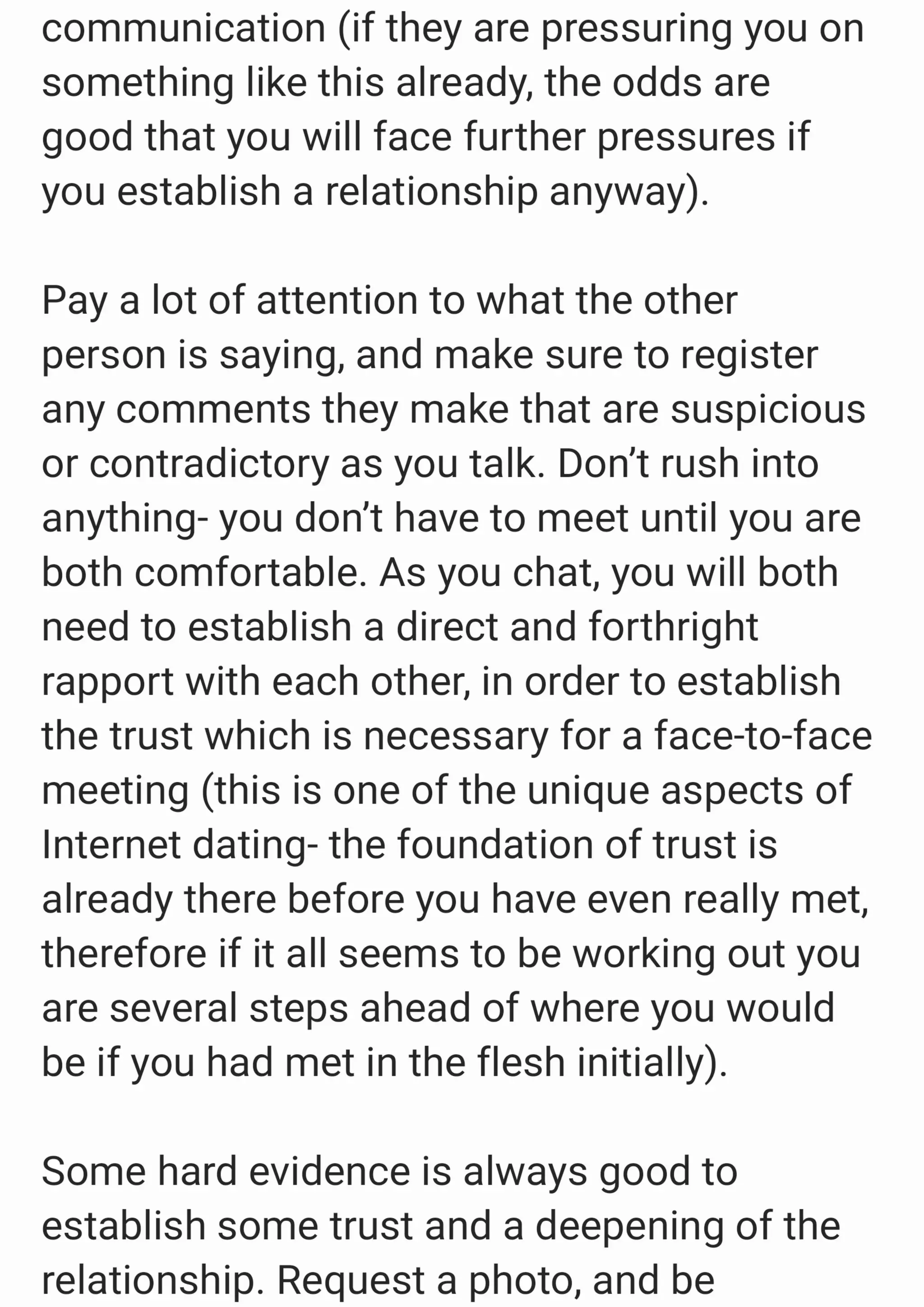 INTERNET DATING SAFETY TIPS | PDF