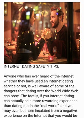 INTERNET DATING SAFETY TIPS | PDF