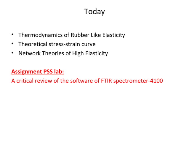 Ppp2 Rubber Elasticity | PPT
