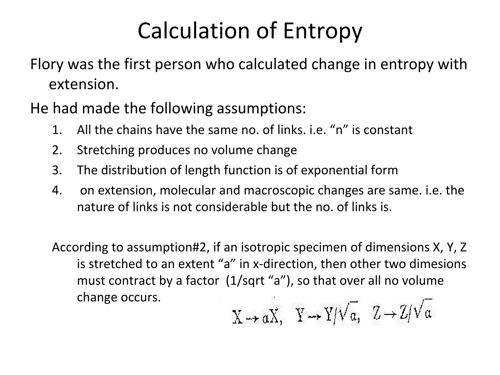 Ppp3 Calculation Of Entropy And Theoretical Stress Strain Curve | PPT