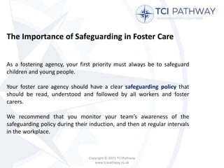SAFEGUARDING CHILDREN in the Foster Care Industry | PPTX