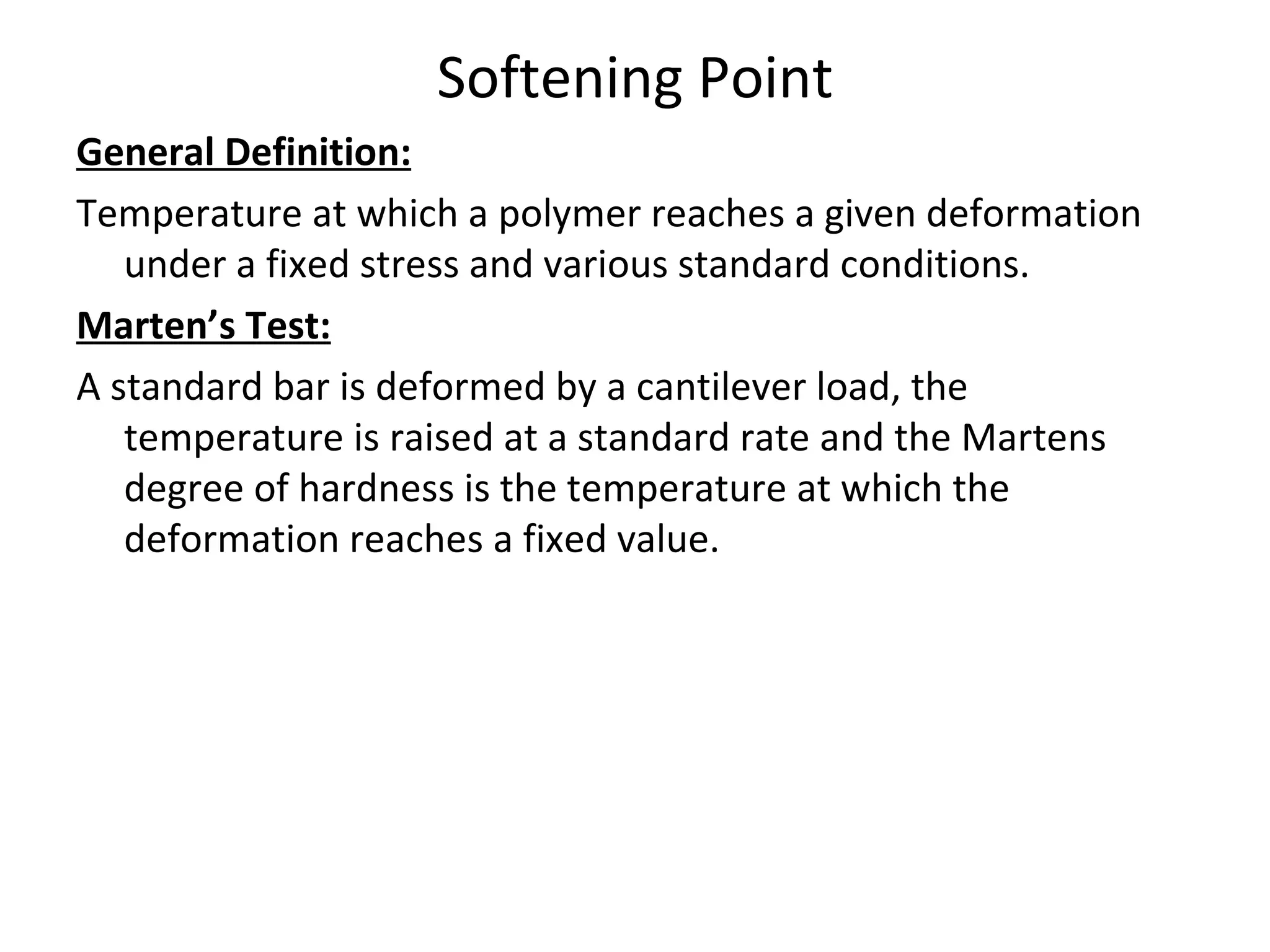 Ppp6 Theory Of Softening Points In Polymers | PPT