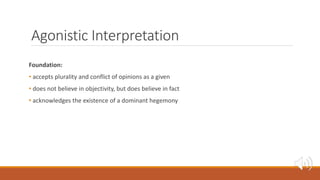 Agonistic Interpretation | PPT